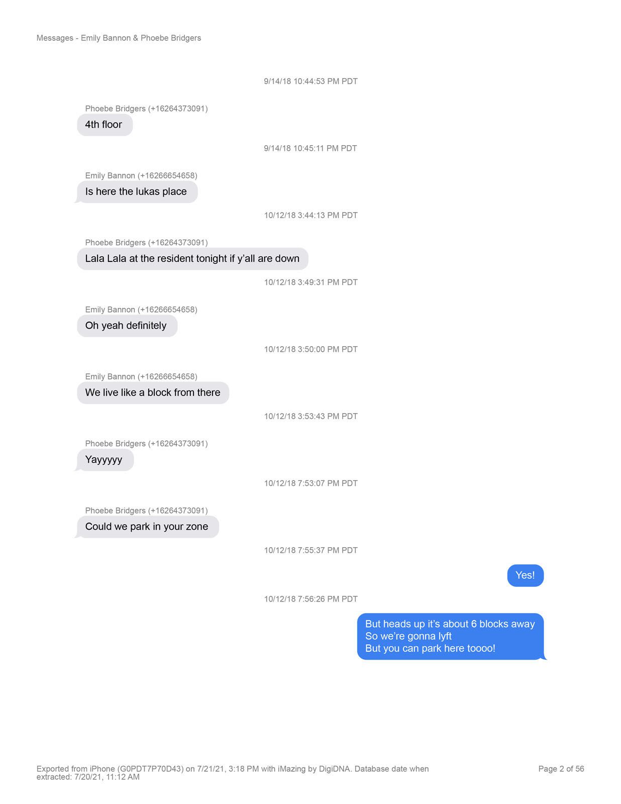 Group Texts Theproblemwithphoebebridgers